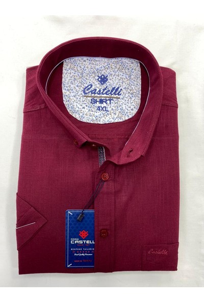 Castelli Erkek Büyük Beden Keten Gömlek