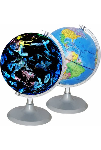 Shopfocus 2 Adet 8 Inç LED Işıklı ve Normal Dünya Küre (Yurt Dışından) Shopfocus 2 Adet 8 Inç LED Işıklı ve Normal Dünya Küre (Yurt Dışından)