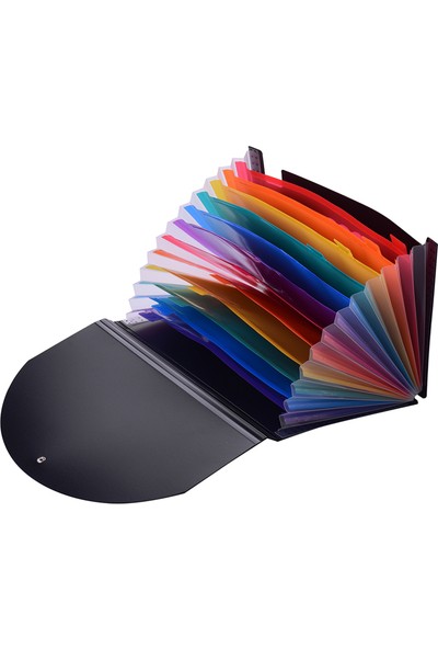 Shopfocus Akordeon Genişleyen Dosya Klasörü 12 Cepli Gökkuşağı (Yurt Dışından)