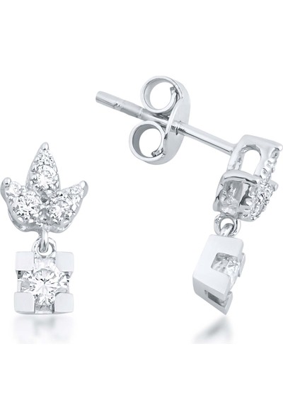 Favori Pırlanta Tektaş Küpe