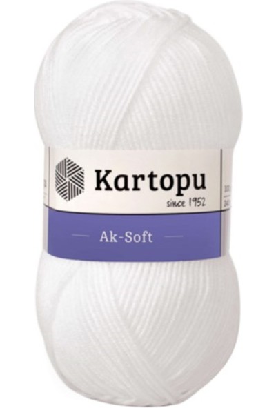 Kartopu Ak-Soft K010 | El Örgü Ipi