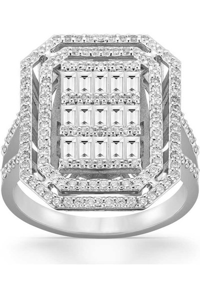 Luziana Pırlanta 1,26 Karat Baget Pırlanta Yüzük