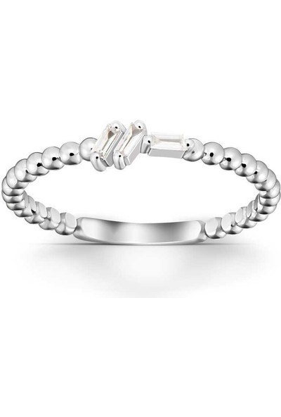 0,06 Karat Baget Pırlanta Yüzük