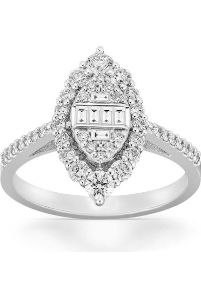 0,71 Karat Baget Pırlanta Yüzük