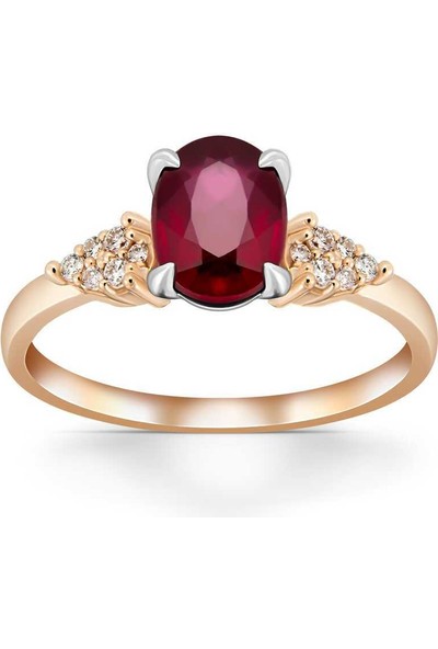 Luziana Pırlanta 1,69 Karat Pırlantalı Yakut Yüzük