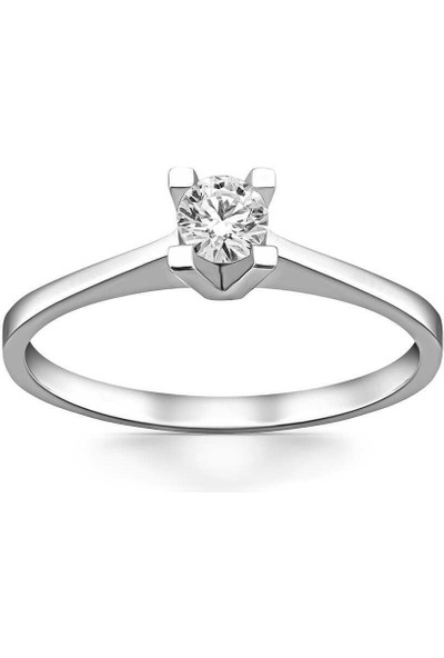 0,22 Karat Tektaş Pırlanta Yüzük