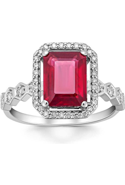 Luziana Pırlanta 3,13 Karat Yakut Pırlantalı Yüzük