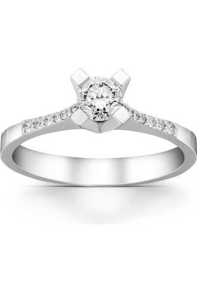 0,45 Karat Tektaş Pırlanta Yüzük