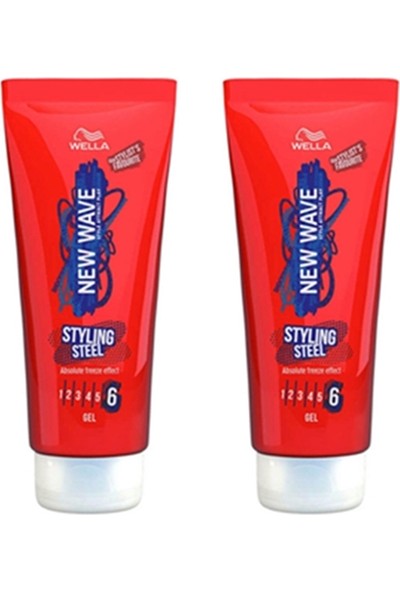Wella New Wave Jöle Styling Steel 200 ml x 2ADET Wella New Wave Jöle Styling Steel 200 ml x 2ADET