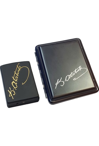 Tusah Taşınabilir Atatürk Imza Baskılı Muhafaza Kutusu Çakmaklı Tusah Taşınabilir Atatürk Imza Baskılı Muhafaza Kutusu Çakmaklı