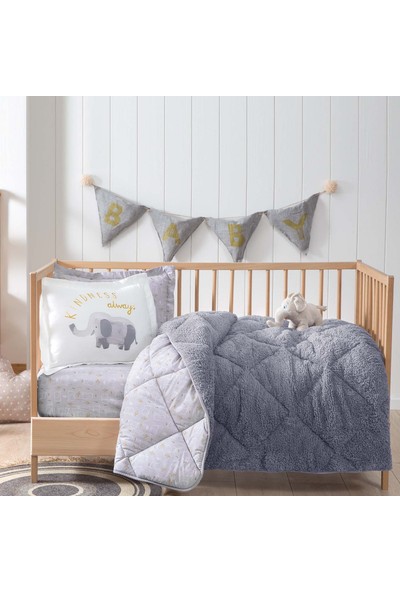 Yataş Bedding Fante Bebek Triola Set - Gri