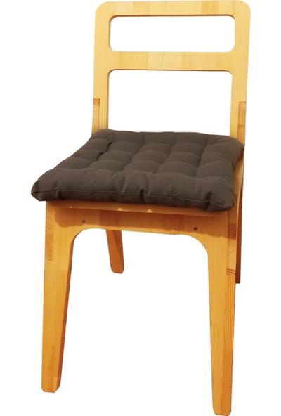 Çam Ahşap Sandalye Minderli