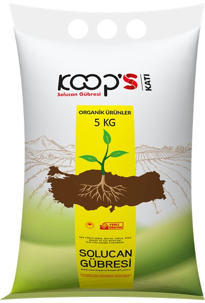 Koop's Organik Katı Solucan Gübresi 5 Kg, Doğal, Kokusuz, Organik Gübre Koop's Organik Katı Solucan Gübresi 5 Kg, Doğal, Kokusuz, Organik Gübre