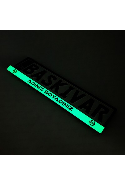 Kişiye Özel Nissan Karanlıkta Parlayan Fotolümenli Plakalık