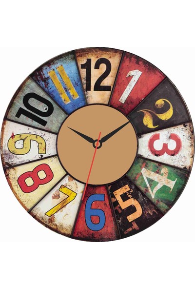 Nostalji Mdf Duvar Saati Eskitme