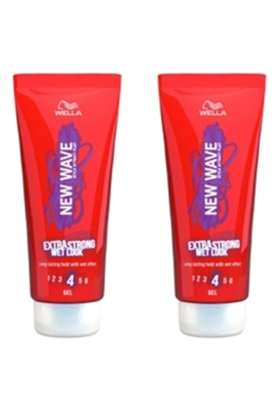 New Wave Wella Jöle Extra Strong Wet Look 200 ml x 2ADET New Wave Wella Jöle Extra Strong Wet Look 200 ml x 2ADET