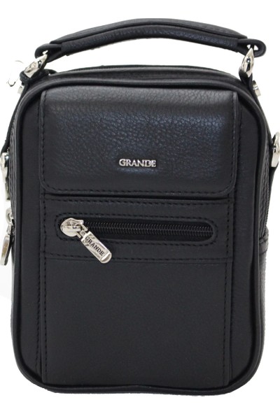 Grande Gd 4586 Grande Hakiki Deri Erkek Portföy El ve Omuz Çantası