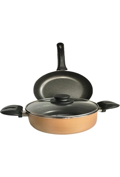 Cem Safran 2li Tencere Tava Set