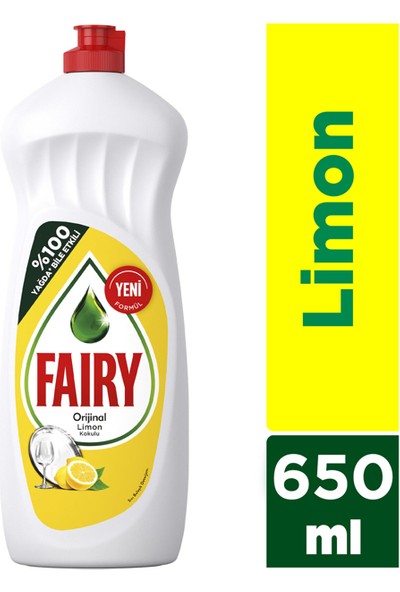 Faıry Limonlu Sıvı Bulasık Deterjanı 650 ml Faıry Limonlu Sıvı Bulasık Deterjanı 650 ml