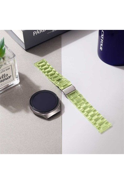 Huawei Watch Gt2 46MM Şeffaf Silikon Kordon Kayış 22MM Krd-27 Huawei Watch Gt2 46MM Şeffaf Silikon Kordon Kayış 22MM Krd-27