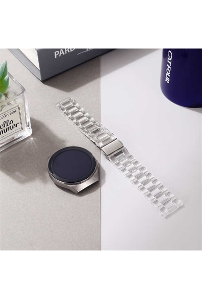Kılıfist Huawei Watch Gt2 46MM Şeffaf Silikon Kordon Kayış 22MM Krd-27 Kılıfist Huawei Watch Gt2 46MM Şeffaf Silikon Kordon Kayış 22MM Krd-27