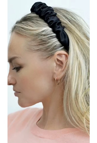 Csr Aksesuar Büzgülü Saten Taç