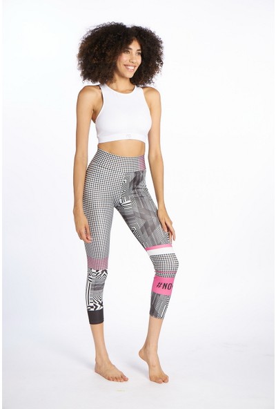 No Gossip Sırtı Tül Detaylı Halter Basic Crop Bra Beyaz NGAWB21024