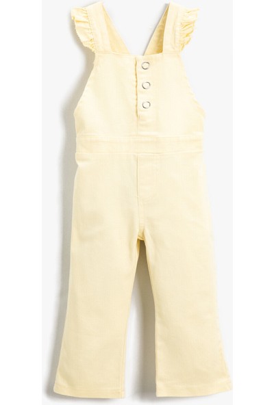 Koton Kız Bebek Fırfır Detaylı Tulum Pamuklu