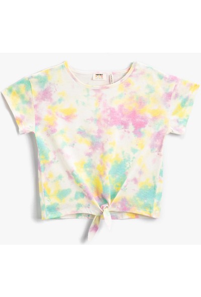 Koton Batik Desenli Tişört Pamuklu Kısa Kollu