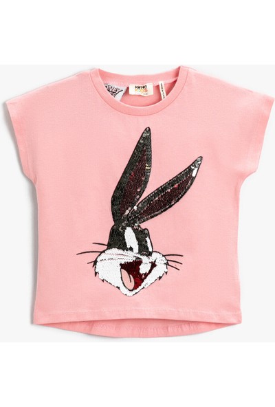 Koton Bisiklet Yaka Normal Kalıp Baskılı Pembe Kız Çocuk T-Shirt - 2SKG10036AK Koton Bisiklet Yaka Normal Kalıp Baskılı Pembe Kız Çocuk T-Shirt - 2SKG10036AK