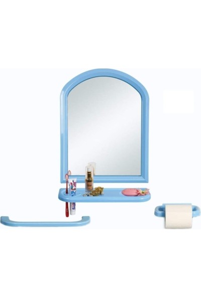 Steel Kubbeli Ayna Seti Beyaz Steel Kubbeli Ayna Seti Beyaz