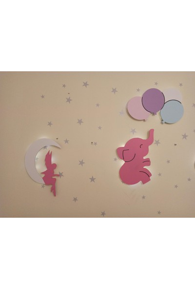 Dekoratif Ahşap Çocuk Odası Ledli Perikızı Dörtlü Balon Dikfil Gece Lambası Dekoratif Ahşap Çocuk Odası Ledli Perikızı Dörtlü Balon Dikfil Gece Lambası
