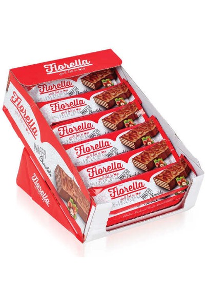 Elvan Fiorella Çikolata Kaplamalı Gofret 26 gr x 24’lü