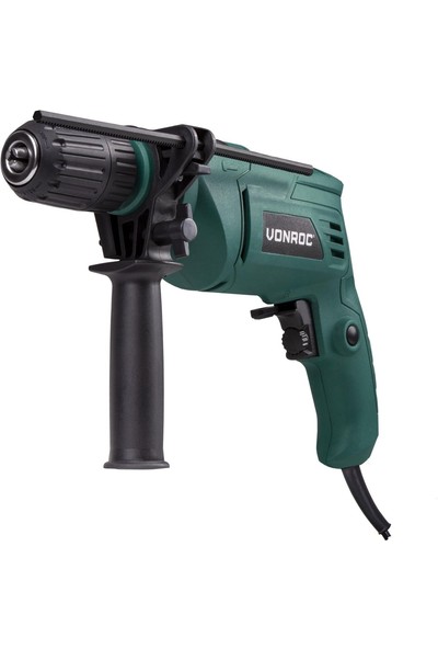Vonroc Darbeli Matkap – 500W – Anahtarsız Mandren – Dahil. Yan Tutamak, Derinlik Durdurucu ve Saklama Çantası Vonroc Darbeli Matkap – 500W – Anahtarsız Mandren – Dahil. Yan Tutamak, Derinlik Durdurucu ve Saklama Çantası