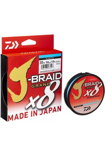 Daiwa J-Braid Grand 8b 135M Blue Ip Misina Daiwa J-Braid Grand 8b 135M Blue Ip Misina