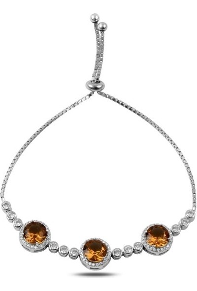 Gümüş Sultanit & Zirkon Taşlı Asansör Bileklik Gümüş Sultanit & Zirkon Taşlı Asansör Bileklik