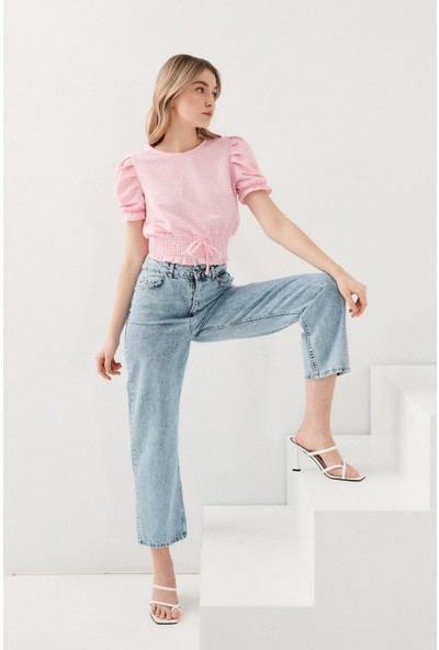 FullaModa Yıkamalı Palazzo Jean