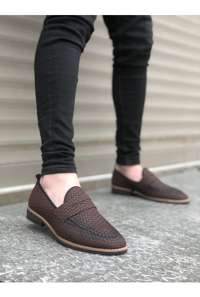 ER0009 Erb Klasik Corcik Desenli Kahverengi Erkek Ayakkabı ER0009 Erb Klasik Corcik Desenli Kahverengi Erkek Ayakkabı
