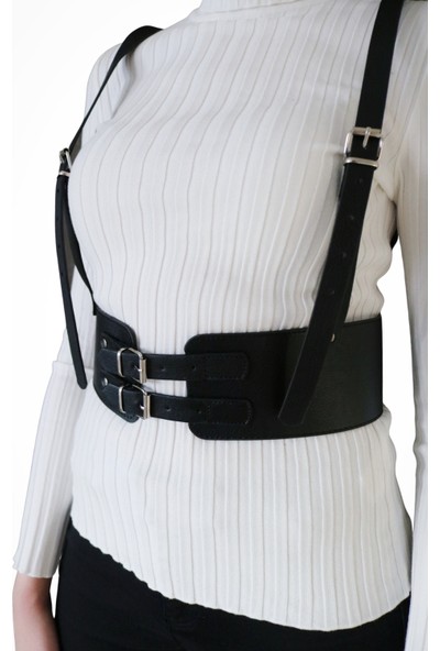 Devor Askılı Korse Kemer 5789 - Siyah