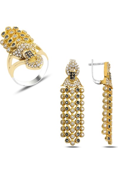 Gümüşhan Gümüş Zirkon Taşlı Otantik Set