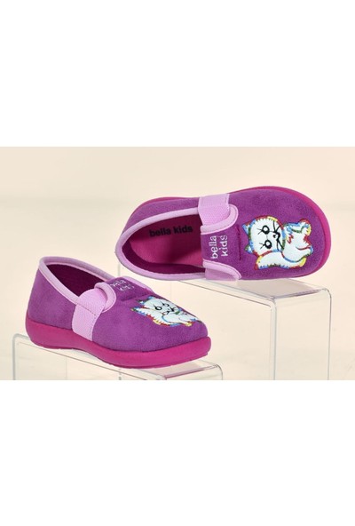 Mini Bonito Kız Çocuk Fuşya Polar Panduf Ev Ayakkabısı Mini Bonito Kız Çocuk Fuşya Polar Panduf Ev Ayakkabısı