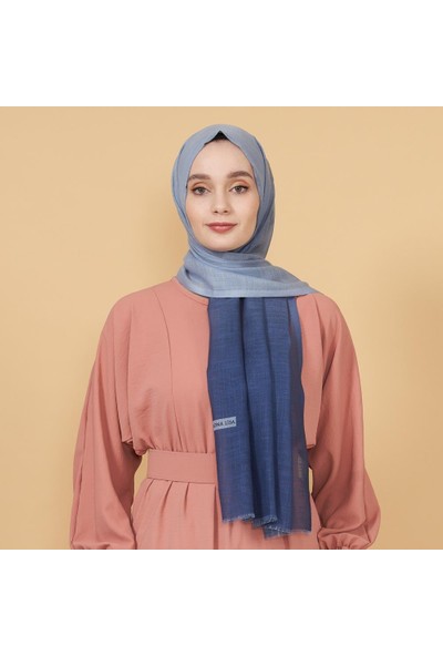 Monalisa Flamlı Takinli Digital DG-190 1188 11 Indigo Şal Monalisa Flamlı Takinli Digital DG-190 1188 11 Indigo Şal