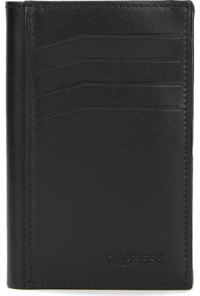Divarese Siyah Erkek Deri Cüzdan