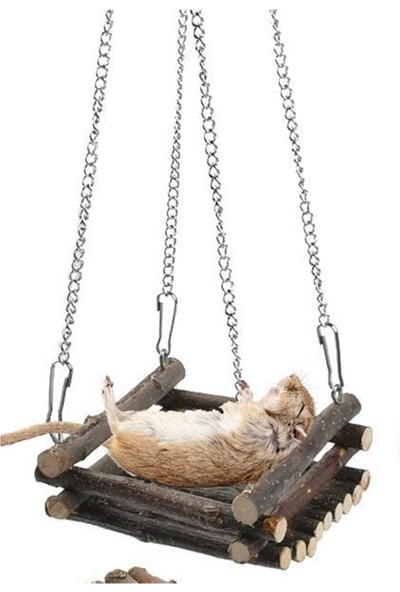 Ahşap Pusula Doğal Ahşap Gine Pig Hamster Salıncağı 10X27 cm Ahşap Pusula Doğal Ahşap Gine Pig Hamster Salıncağı 10X27 cm