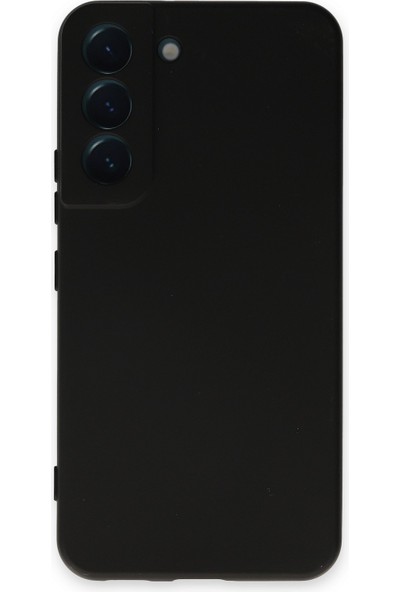 Ahk Samsung Galaxy S22 Kılıf Nano Içi Kadife Silikon - Siyah