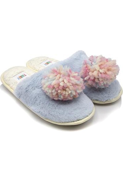 Twigy Mavi Kadın Ev Terliği