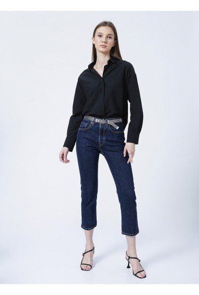 Fabrika Basic Düz Siyah Kadın Gömlek- BLACK Fabrika Basic Düz Siyah Kadın Gömlek- BLACK