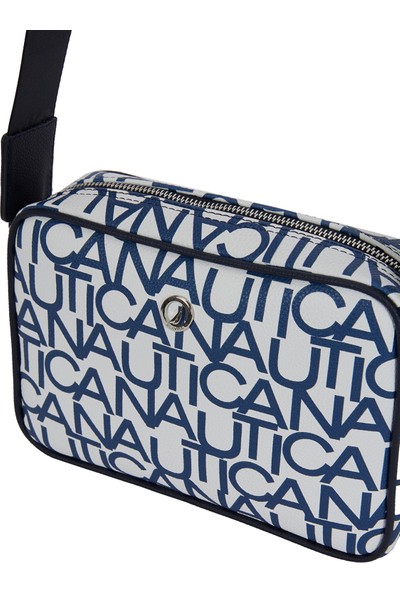 Nautica CN3029T Beyaz - Lacivert Kadın Çapraz Çanta