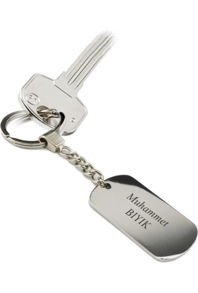 Pigado Özel Tasarım Künye Çelik Anahtarlık