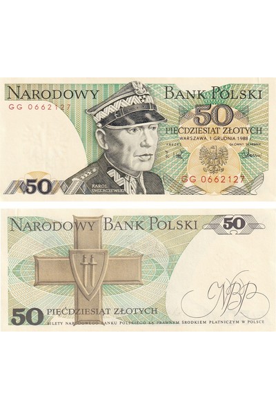 Benim Koleksiyonum Polonya, 50 Zloti (1988) P#142 Çil Eski Yabancı Kağıt Para Benim Koleksiyonum Polonya, 50 Zloti (1988) P#142 Çil Eski Yabancı Kağıt Para